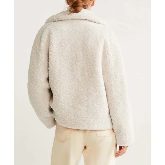 Mango | Jackets & Coats | Mango Double Breasted Short Teddy Jacket ...